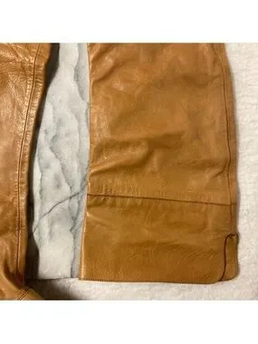 Shoes | Leather Over The Knee Boots Tan Size 85 Fold Over | Poshmark